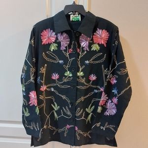 Quacker Factory | Jackets & Coats | Quacker Factory Embroidered Beaded ...